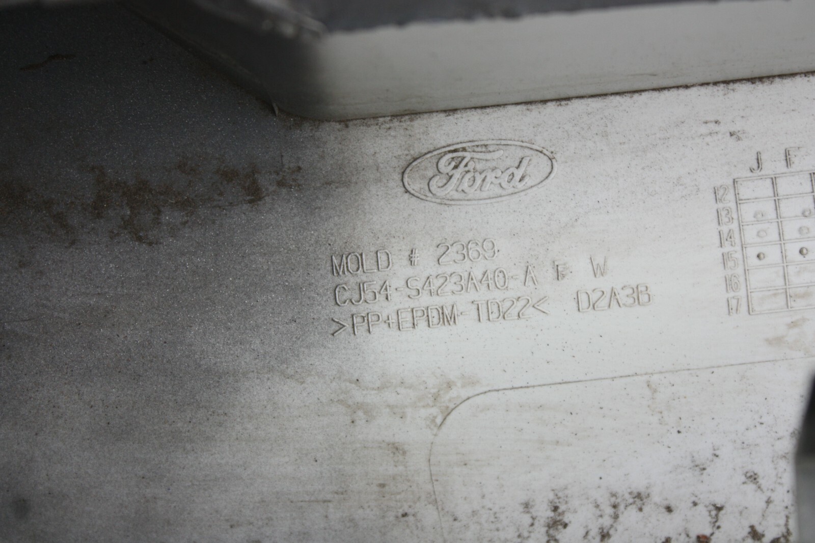 Ford Kuga Rear Tailgate Boot Cover Lower Section 13-16 CJ54-S423A40-A ...