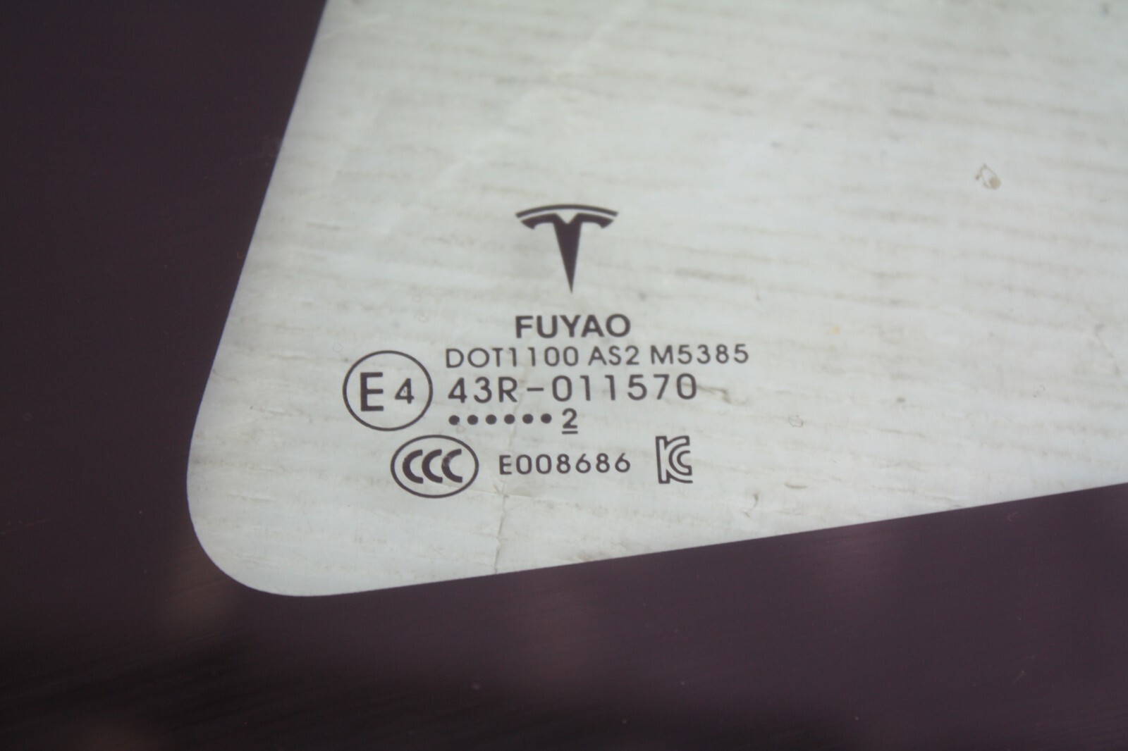 Tesla Model 3 Rear Left Door Quarter Window Glass 2019-2024 Genuine ...