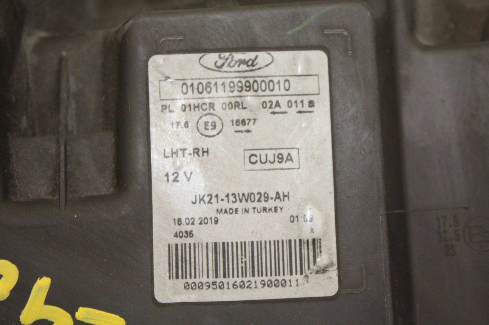 Ford Transit Custom Right Side Headlight 18-23 JK21-13W029-AH Genuine ...